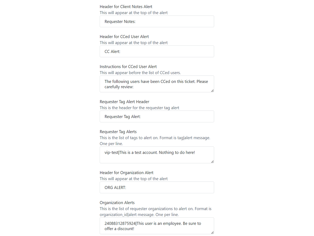 Requester Alert! App Integration with Zendesk Support